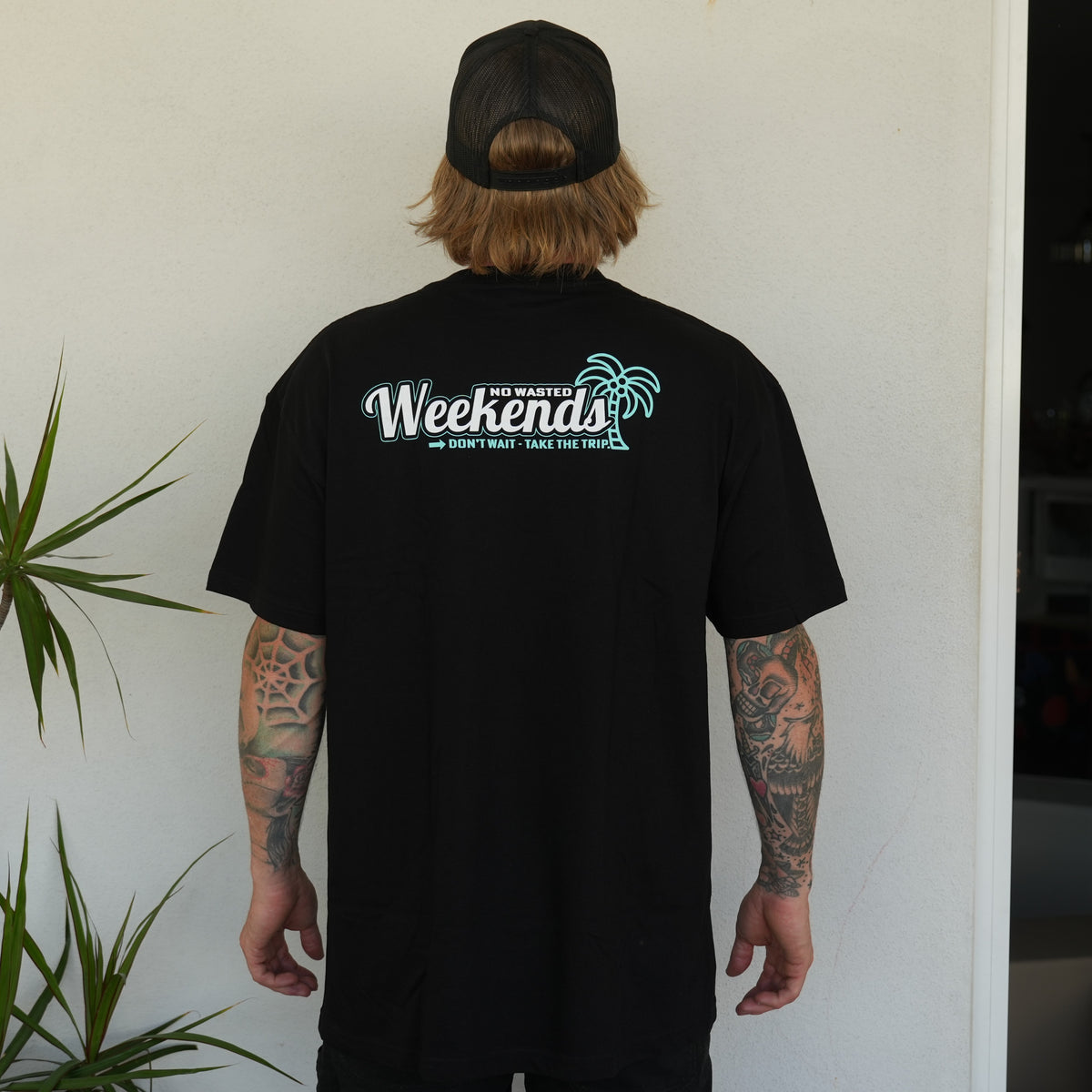 Summer Palm Shirt - BLACK – TJ JACK