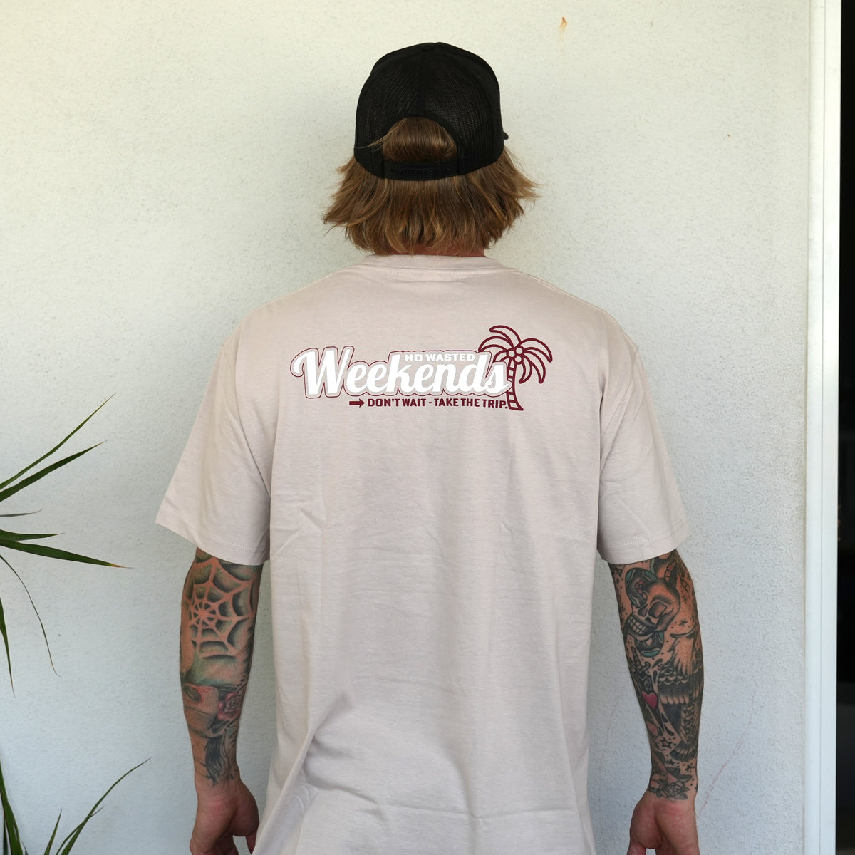 Summer Palm Shirt - BONE/WHITE – TJ JACK