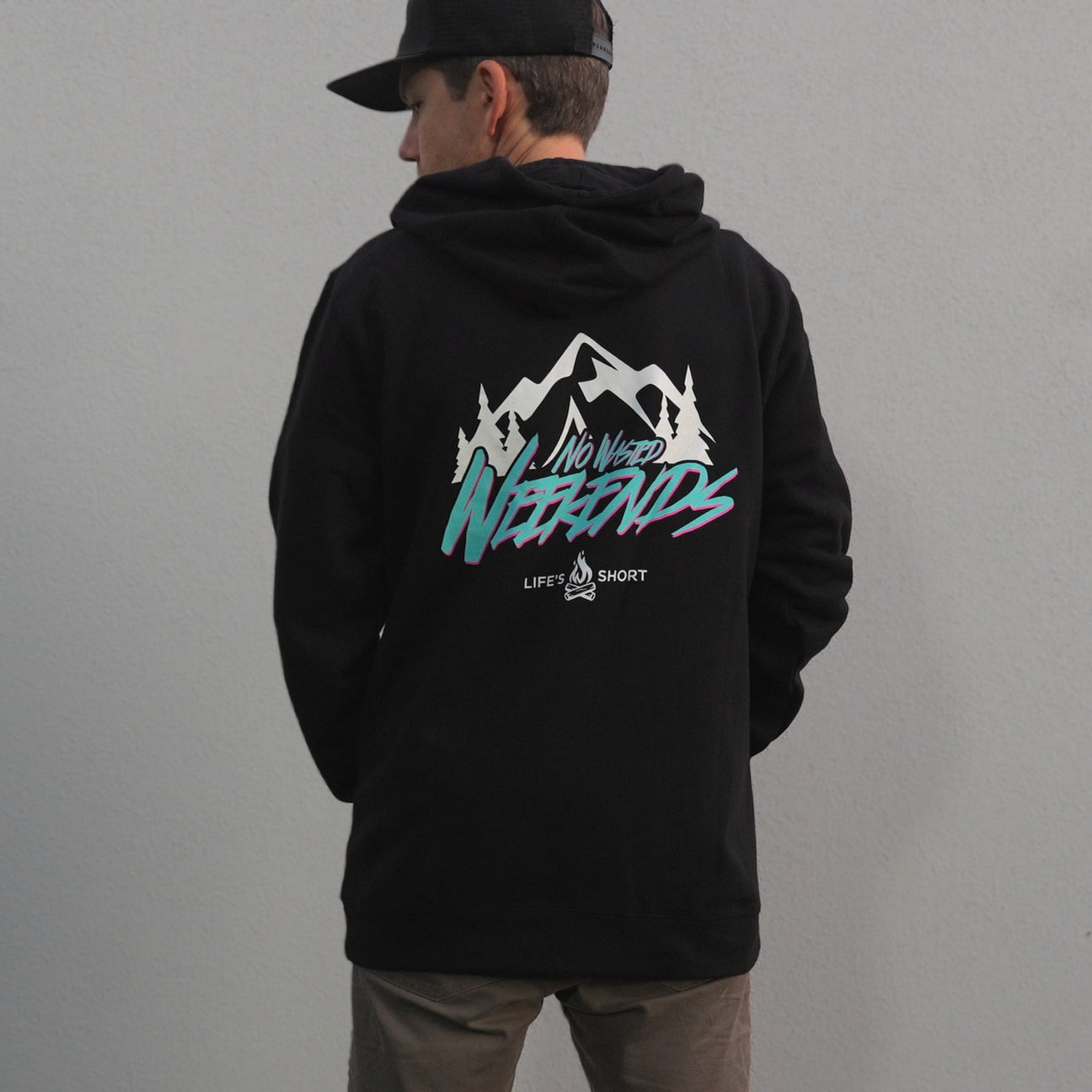 Retro Hoodie - No Wasted weekends - Stencil AS – TJ JACK